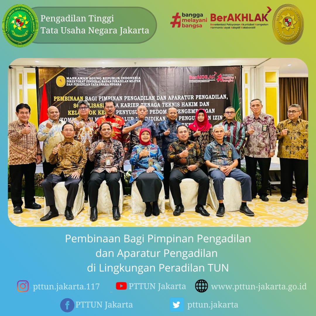 Pembinaan Bagi Pimpinan Pengadilan dan Aparatur Pengadilan di ...